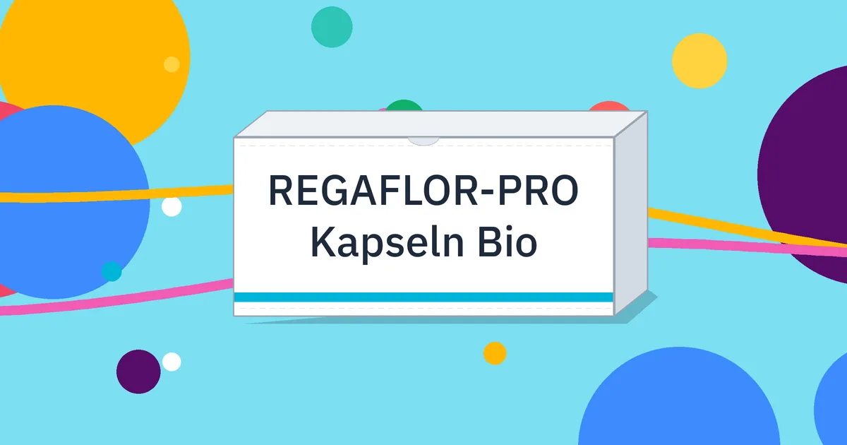 Symbolbild: Packung mit der Aufschrift REGAFLOR-PRO Kapseln Bio (PZN 15625757) – Verfügbarkeit und Bezug in Apotheken in Frankfurt am Main