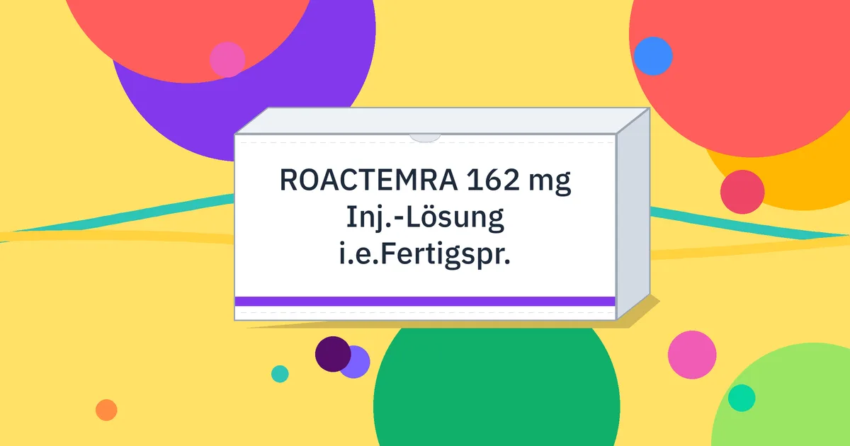 Symbolbild: Packung mit der Aufschrift ROACTEMRA 162 mg Inj.-Lösung i.e.Fertigspr. (PZN 11653567) – Verfügbarkeit und Bezug in Apotheken in Frankfurt am Main