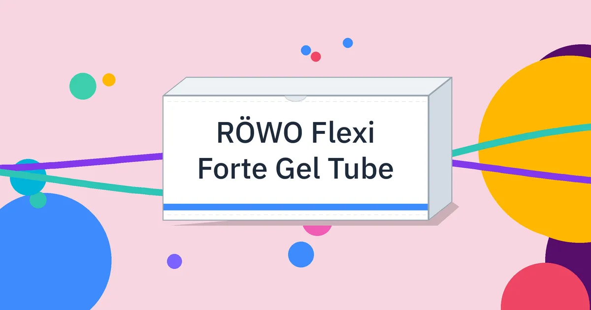 Symbolbild: Packung mit der Aufschrift RÖWO Flexi Forte Gel Tube (PZN 10267158) – Verfügbarkeit und Bezug in Apotheken in Frankfurt am Main