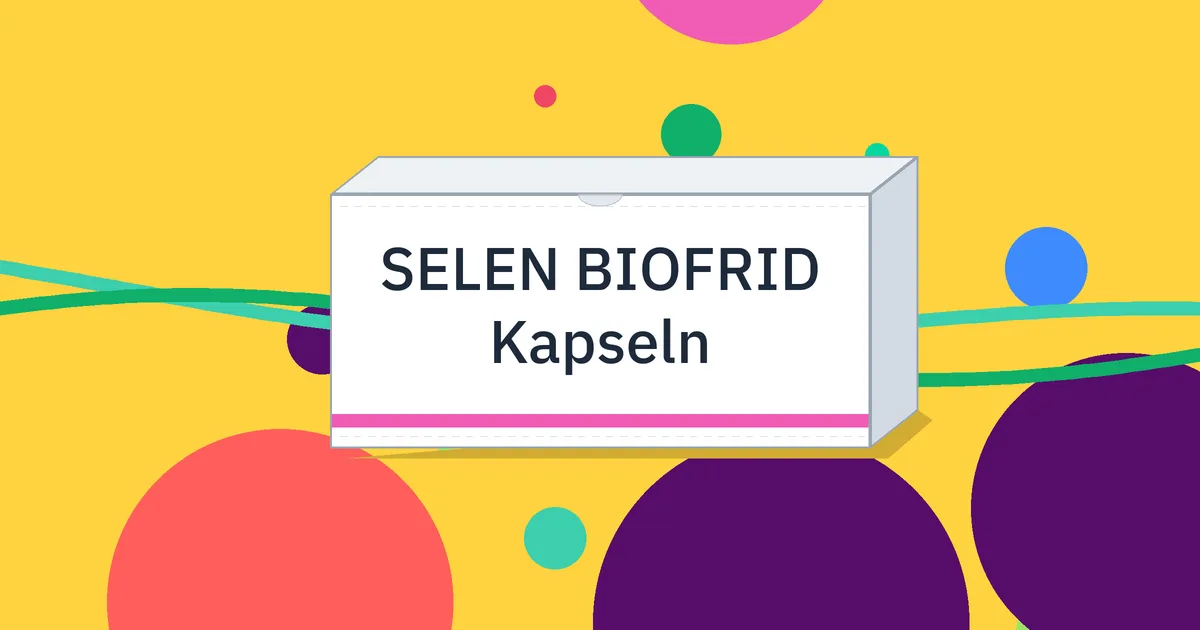 Symbolbild: Packung mit der Aufschrift SELEN BIOFRID Kapseln (PZN 04240988) – Verfügbarkeit und Bezug in Apotheken in Frankfurt am Main