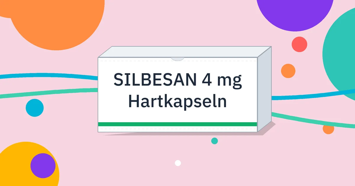 Symbolbild: Packung mit der Aufschrift SILBESAN 4 mg Hartkapseln (PZN 16205945) – Verfügbarkeit und Bezug in Apotheken in Frankfurt am Main
