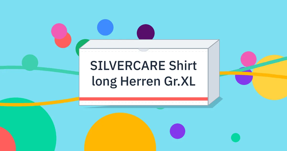 Symbolbild: Packung mit der Aufschrift SILVERCARE Shirt long Herren Gr.XL (PZN 01110713) – Verfügbarkeit und Bezug in Apotheken in Frankfurt am Main