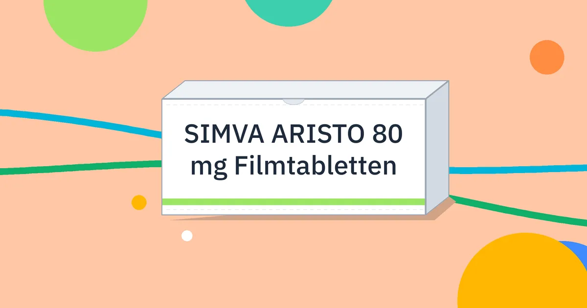 Symbolbild: Packung mit der Aufschrift SIMVA ARISTO 80 mg Filmtabletten (PZN 10100228) – Verfügbarkeit und Bezug in Apotheken in Frankfurt am Main