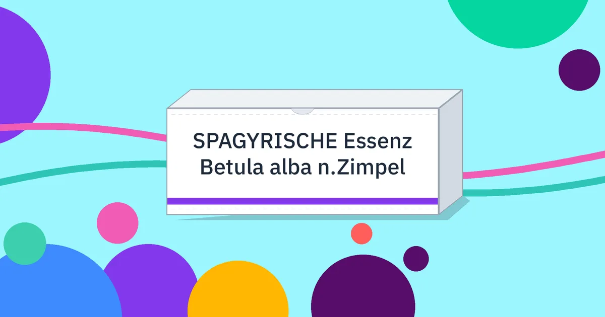 Symbolbild: Packung mit der Aufschrift SPAGYRISCHE Essenz Betula alba n.Zimpel (PZN 00915892) – Verfügbarkeit und Bezug in Apotheken in Frankfurt am Main