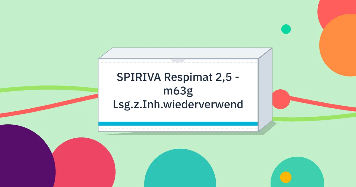 Symbolbild: Packung mit der Aufschrift SPIRIVA Respimat 2,5 -m63g Lsg.z.Inh.wiederverwend (PZN 16229271) – Verfügbarkeit und Bezug in Apotheken in Frankfurt am Main