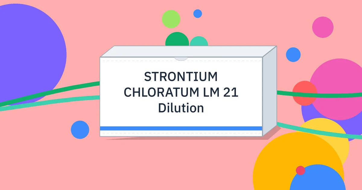 Symbolbild: Packung mit der Aufschrift STRONTIUM CHLORATUM LM 21 Dilution (PZN 13203638) – Verfügbarkeit und Bezug in Apotheken in Frankfurt am Main