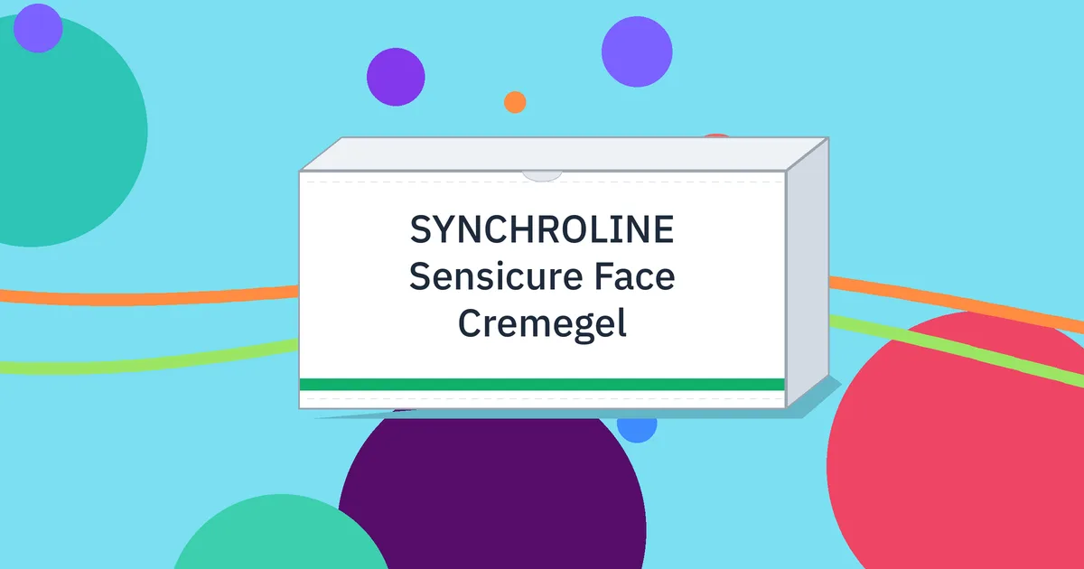 Symbolbild: Packung mit der Aufschrift SYNCHROLINE Sensicure Face Cremegel (PZN 02296571) – Verfügbarkeit und Bezug in Apotheken in Frankfurt am Main