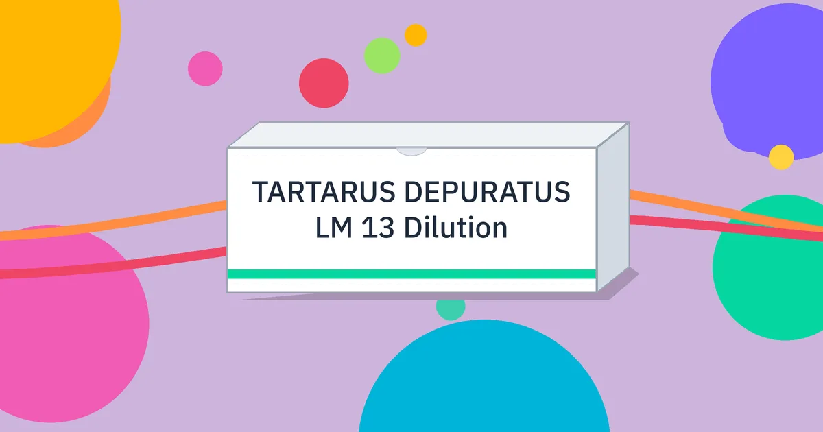 Symbolbild: Packung mit der Aufschrift TARTARUS DEPURATUS LM 13 Dilution (PZN 13688179) – Verfügbarkeit und Bezug in Apotheken in Frankfurt am Main