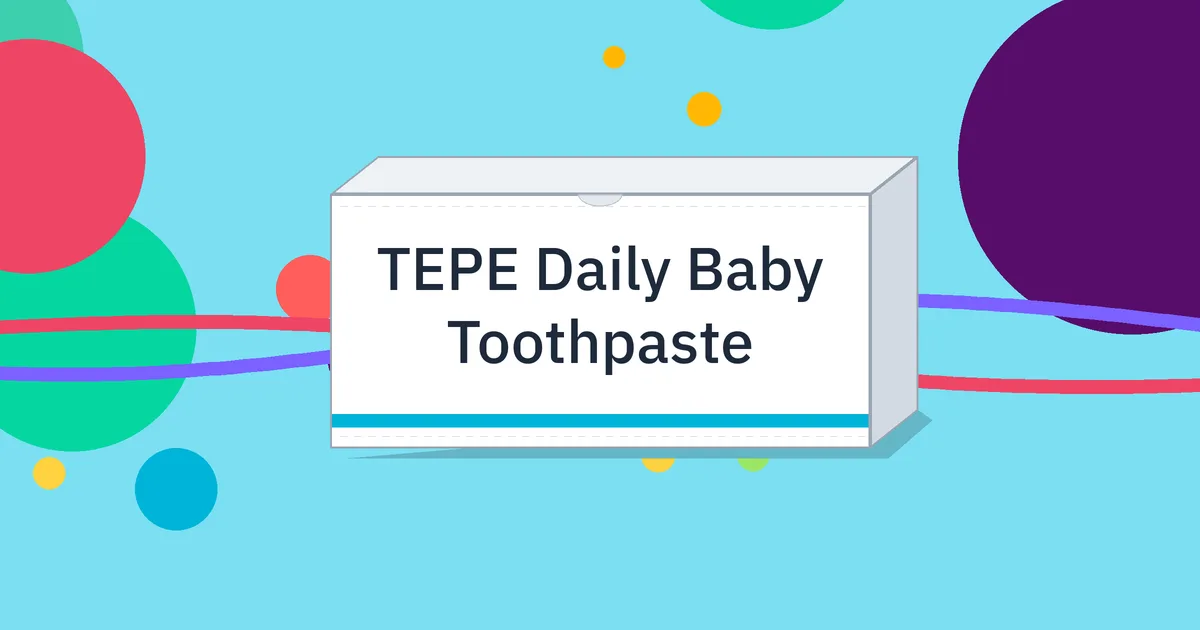 Symbolbild: Packung mit der Aufschrift TEPE Daily Baby Toothpaste (PZN 19626564) – Verfügbarkeit und Bezug in Apotheken in Frankfurt am Main