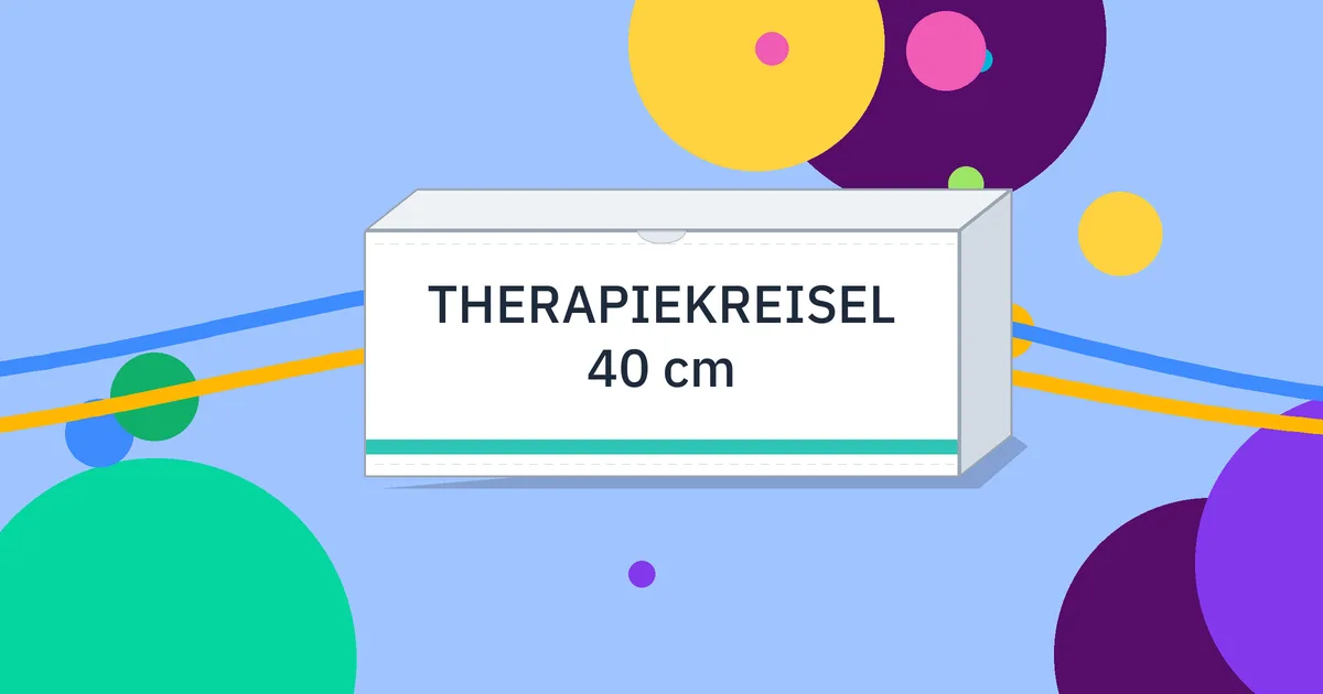 Symbolbild: Packung mit der Aufschrift THERAPIEKREISEL 40 cm (PZN 11344777) – Verfügbarkeit und Bezug in Apotheken in Frankfurt am Main