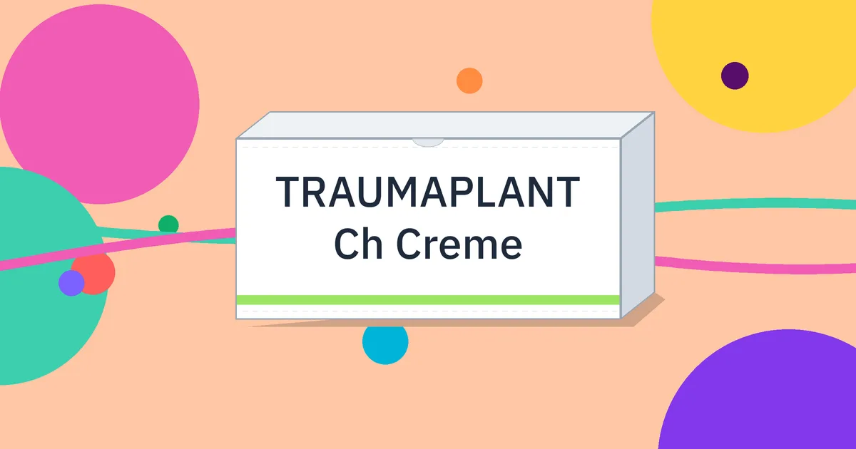 Symbolbild: Packung mit der Aufschrift TRAUMAPLANT Ch Creme (PZN 11652852) – Verfügbarkeit und Bezug in Apotheken in Frankfurt am Main
