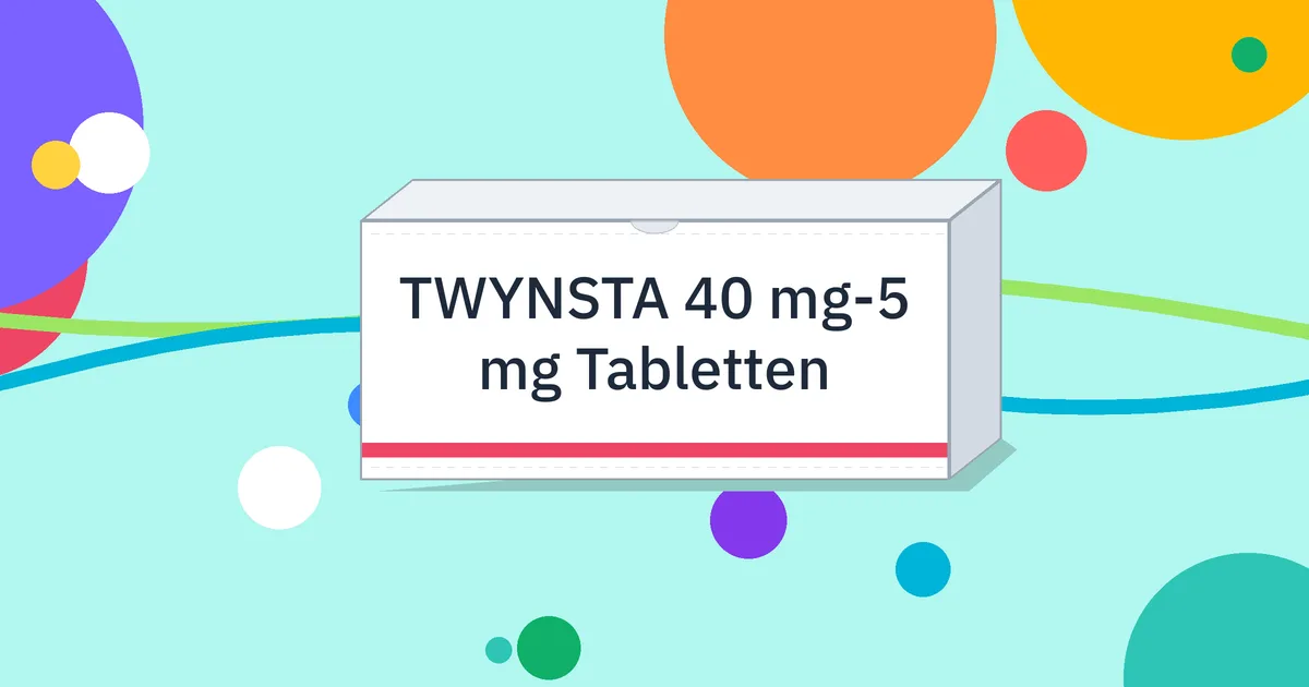 Symbolbild: Packung mit der Aufschrift TWYNSTA 40 mg-5 mg Tabletten (PZN 11691496) – Verfügbarkeit und Bezug in Apotheken in Frankfurt am Main