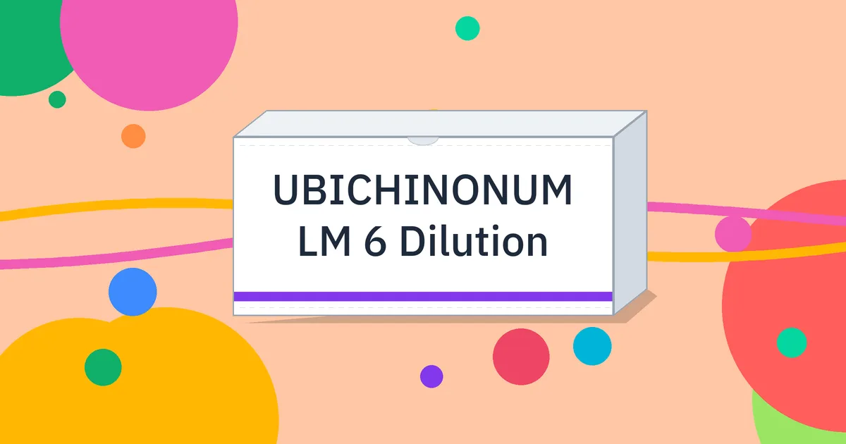 Symbolbild: Packung mit der Aufschrift UBICHINONUM LM 6 Dilution (PZN 13254713) – Verfügbarkeit und Bezug in Apotheken in Frankfurt am Main