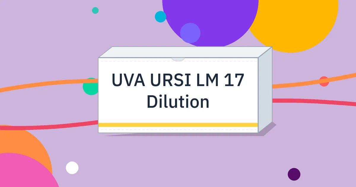 Symbolbild: Packung mit der Aufschrift UVA URSI LM 17 Dilution (PZN 13259159) – Verfügbarkeit und Bezug in Apotheken in Frankfurt am Main