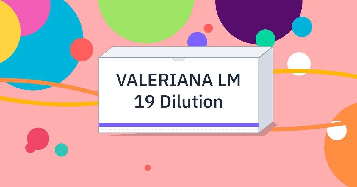 Symbolbild: Packung mit der Aufschrift VALERIANA LM 19 Dilution (PZN 13261819) – Verfügbarkeit und Bezug in Apotheken in Frankfurt am Main