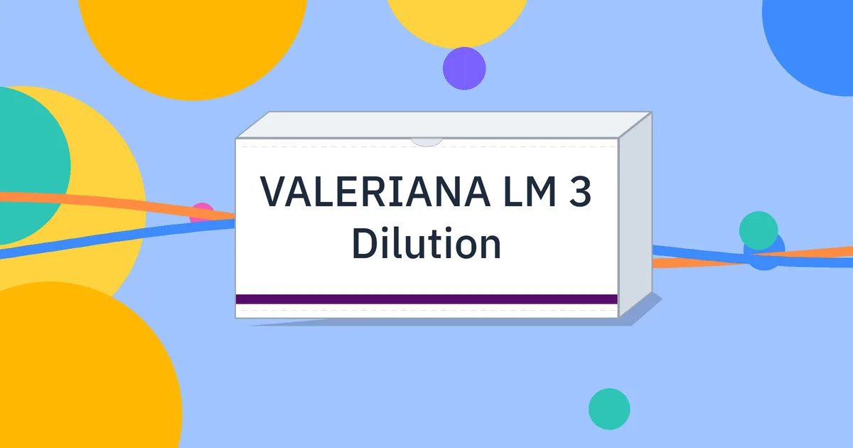 Symbolbild: Packung mit der Aufschrift VALERIANA LM 3 Dilution (PZN 13261417) – Verfügbarkeit und Bezug in Apotheken in Frankfurt am Main