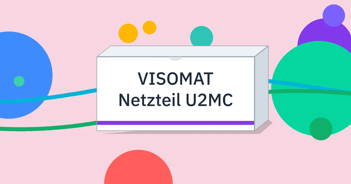 Symbolbild: Packung mit der Aufschrift VISOMAT Netzteil U2MC (PZN 16363029) – Verfügbarkeit und Bezug in Apotheken in Frankfurt am Main