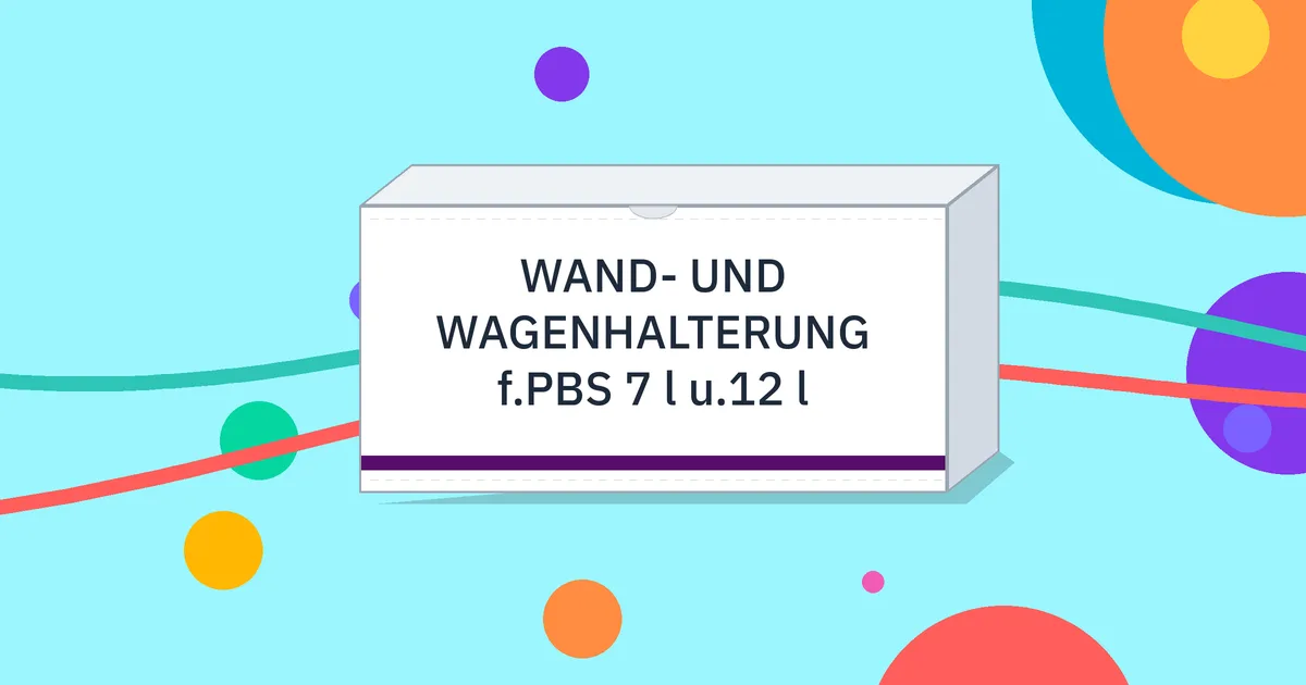 Symbolbild: Packung mit der Aufschrift WAND- UND WAGENHALTERUNG f.PBS 7 l u.12 l (PZN 06447682) – Verfügbarkeit und Bezug in Apotheken in Frankfurt am Main