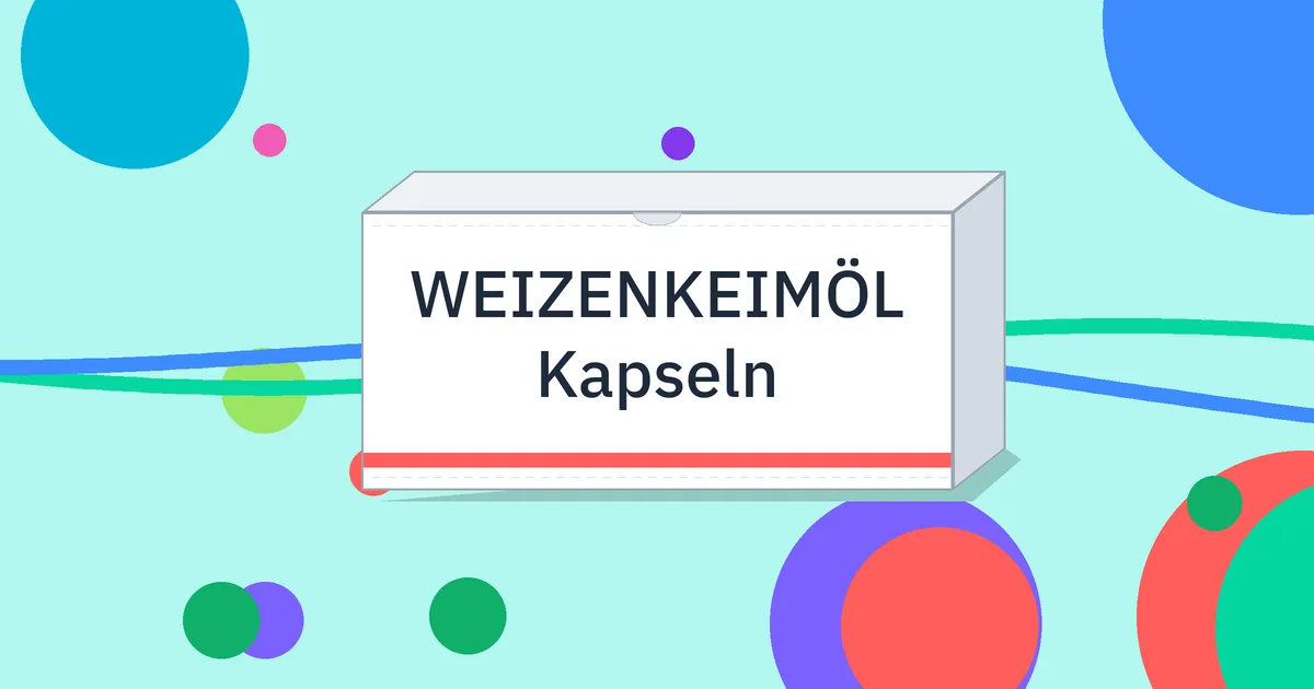 Symbolbild: Packung mit der Aufschrift WEIZENKEIMÖL Kapseln (PZN 07621202) – Verfügbarkeit und Bezug in Apotheken in Frankfurt am Main