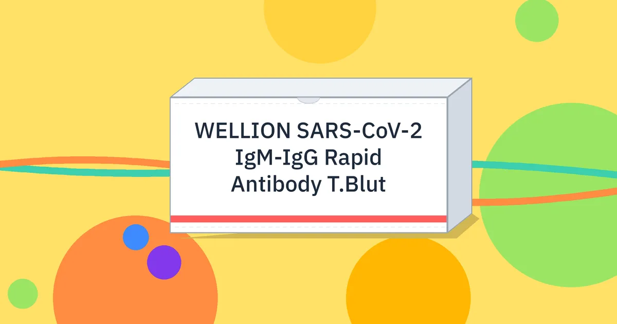 Symbolbild: Packung mit der Aufschrift WELLION SARS-CoV-2 IgM-IgG Rapid Antibody T.Blut (PZN 16941785) – Verfügbarkeit und Bezug in Apotheken in Frankfurt am Main