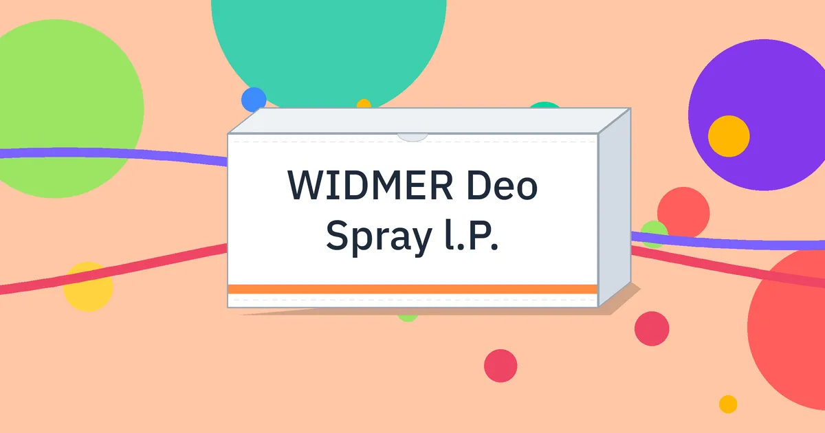 Symbolbild: Packung mit der Aufschrift WIDMER Deo Spray l.P. (PZN 09921782) – Verfügbarkeit und Bezug in Apotheken in Frankfurt am Main
