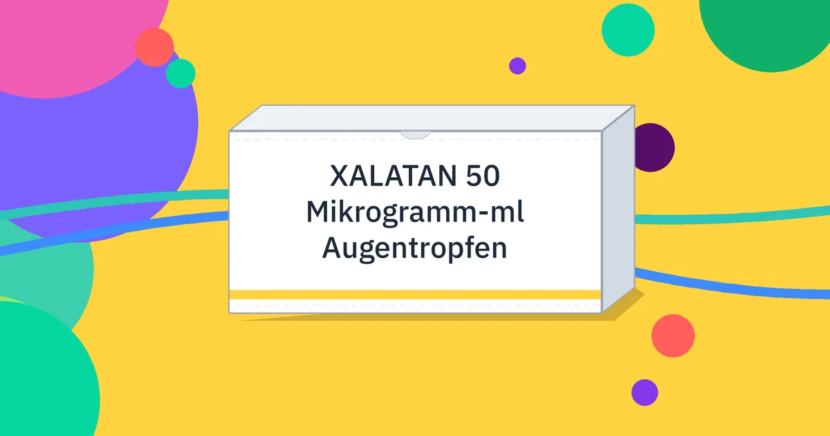 Symbolbild: Packung mit der Aufschrift XALATAN 50 Mikrogramm-ml Augentropfen (PZN 10218668) – Verfügbarkeit und Bezug in Apotheken in Frankfurt am Main