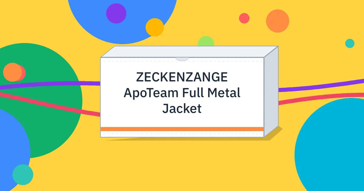 Symbolbild: Packung mit der Aufschrift ZECKENZANGE ApoTeam Full Metal Jacket (PZN 12362010) – Verfügbarkeit und Bezug in Apotheken in Frankfurt am Main
