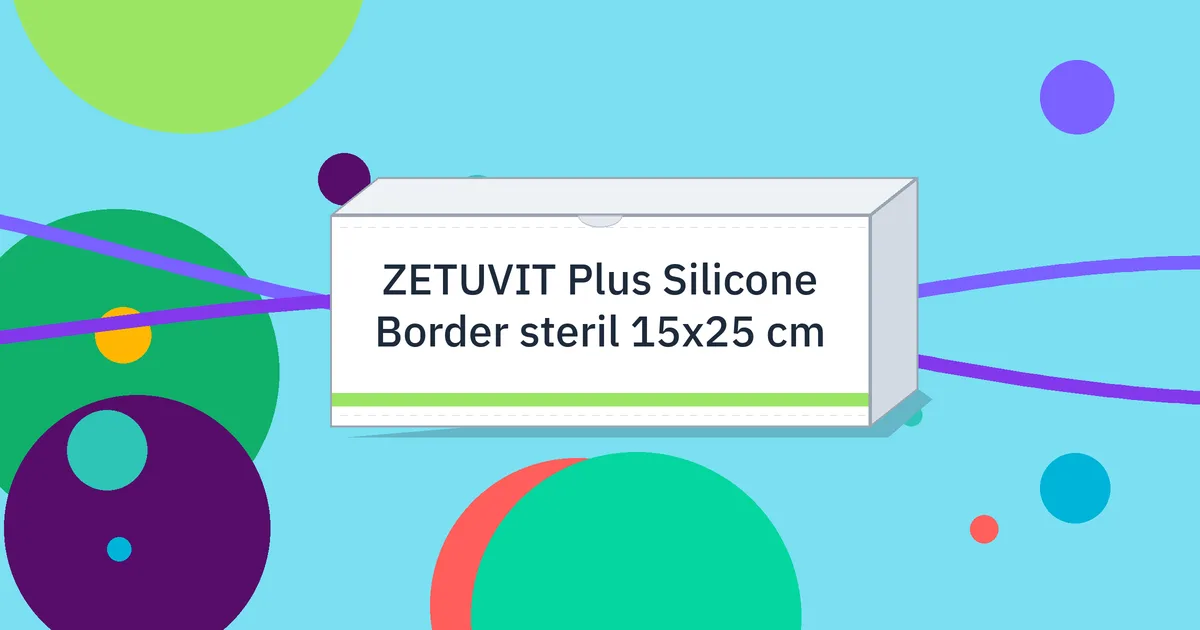 Symbolbild: Packung mit der Aufschrift ZETUVIT Plus Silicone Border steril 15x25 cm (PZN 18127327) – Verfügbarkeit und Bezug in Apotheken in Frankfurt am Main