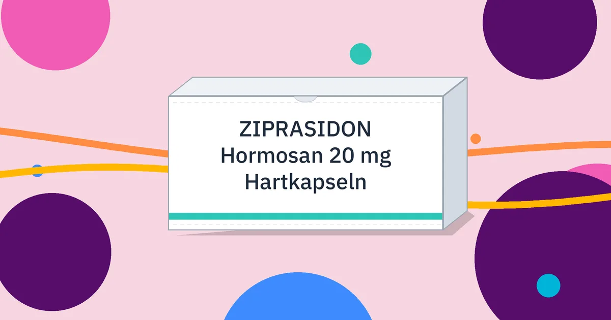 Symbolbild: Packung mit der Aufschrift ZIPRASIDON Hormosan 20 mg Hartkapseln (PZN 01154550) – Verfügbarkeit und Bezug in Apotheken in Frankfurt am Main