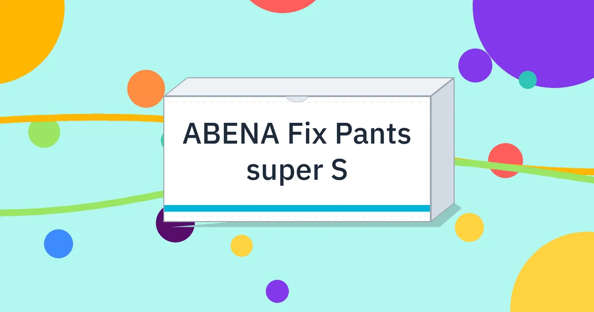 Symbolbild: Packung mit der Aufschrift ABENA Fix Pants super S (PZN 18161643) – Verfügbarkeit und Bezug in Apotheken in Frankfurt am Main