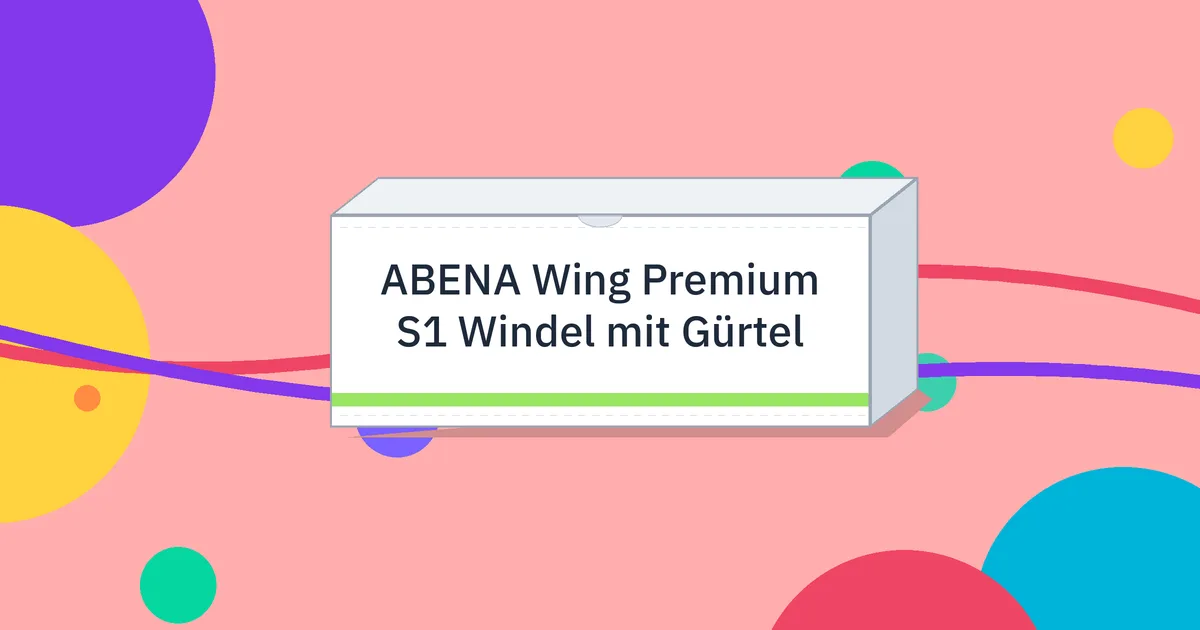 Symbolbild: Packung mit der Aufschrift ABENA Wing Premium S1 Windel mit Gürtel (PZN 17468687) – Verfügbarkeit und Bezug in Apotheken in Frankfurt am Main