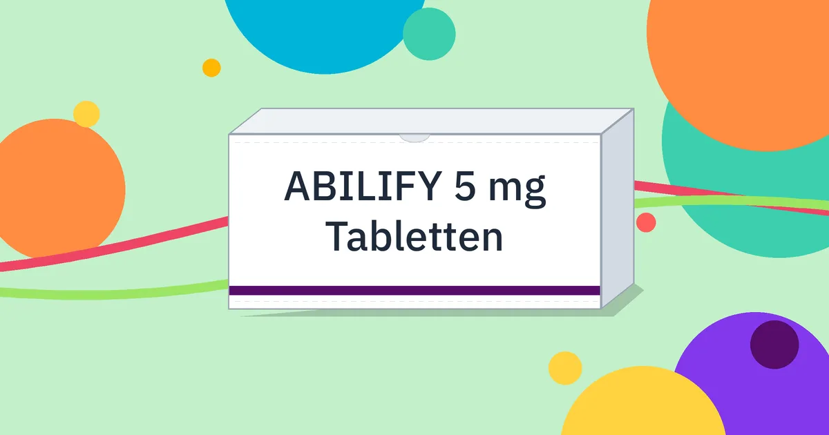 Symbolbild: Packung mit der Aufschrift ABILIFY 5 mg Tabletten (PZN 09294322) – Verfügbarkeit und Bezug in Apotheken in Frankfurt am Main