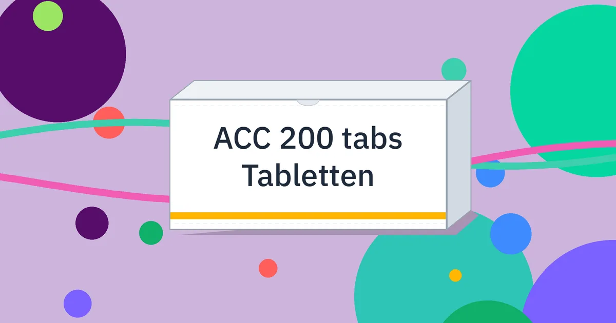 Symbolbild: Packung mit der Aufschrift ACC 200 tabs Tabletten (PZN 00451139) – Verfügbarkeit und Bezug in Apotheken in Frankfurt am Main