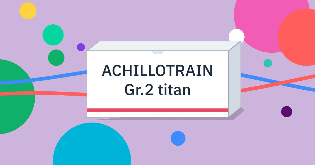 Symbolbild: Packung mit der Aufschrift ACHILLOTRAIN Gr.2 titan (PZN 19226244) – Verfügbarkeit und Bezug in Apotheken in Frankfurt am Main