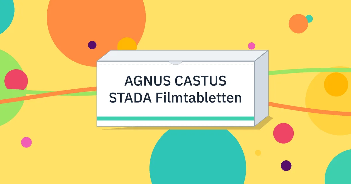 Symbolbild: Packung mit der Aufschrift AGNUS CASTUS STADA Filmtabletten (PZN 08865478) – Verfügbarkeit und Bezug in Apotheken in Frankfurt am Main