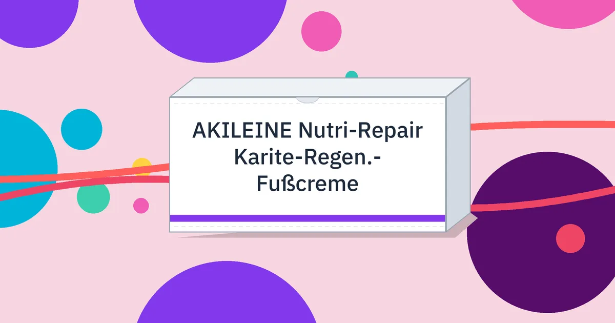 Symbolbild: Packung mit der Aufschrift AKILEINE Nutri-Repair Karite-Regen.-Fußcreme (PZN 00392678) – Verfügbarkeit und Bezug in Apotheken in Frankfurt am Main