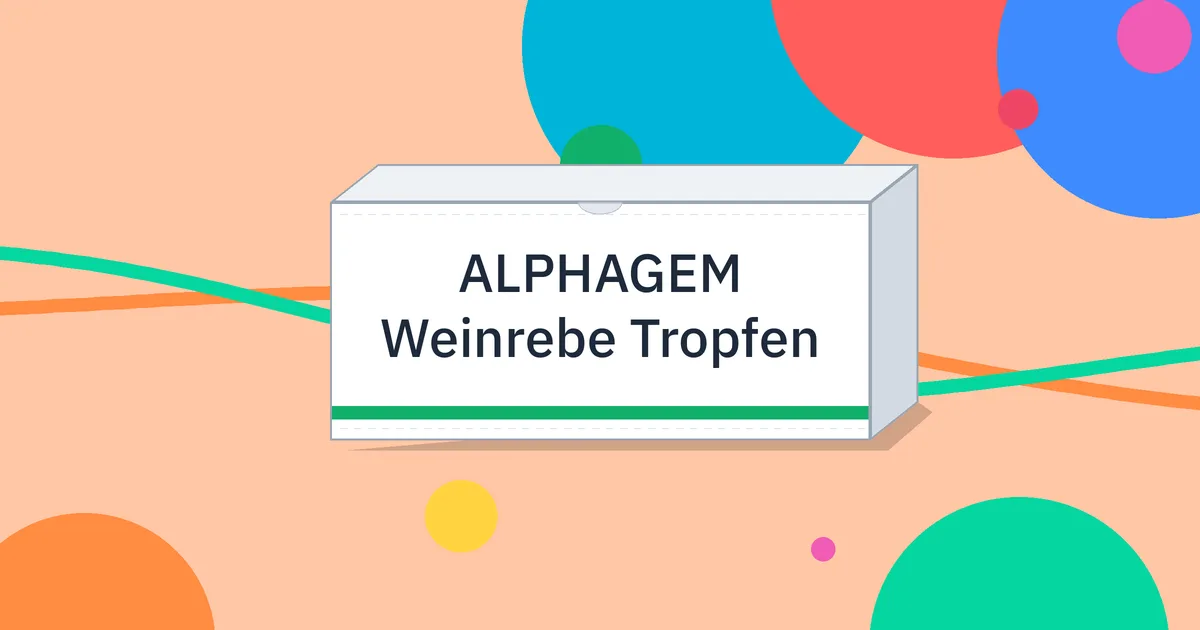 Symbolbild: Packung mit der Aufschrift ALPHAGEM Weinrebe Tropfen (PZN 20297462) – Verfügbarkeit und Bezug in Apotheken in Frankfurt am Main