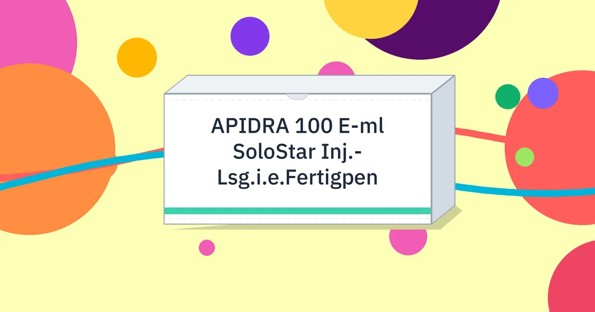 Symbolbild: Packung mit der Aufschrift APIDRA 100 E-ml SoloStar Inj.-Lsg.i.e.Fertigpen (PZN 07773159) – Verfügbarkeit und Bezug in Apotheken in Frankfurt am Main