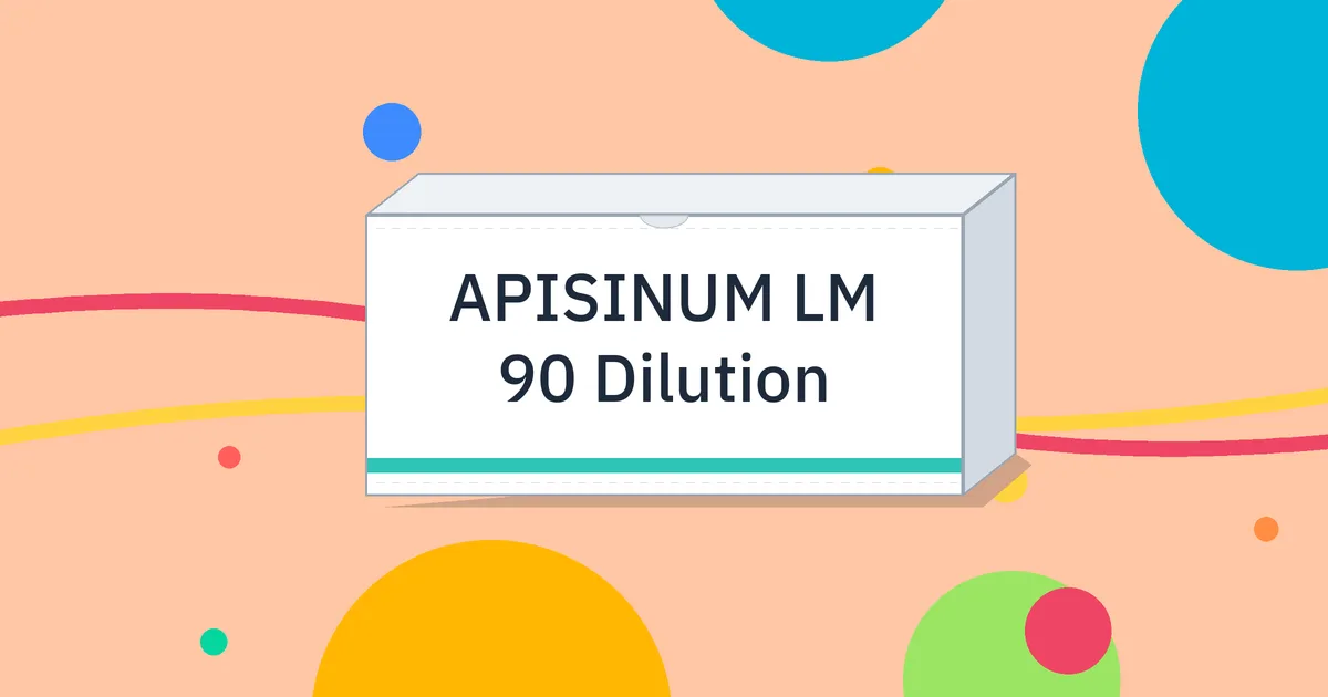 Symbolbild: Packung mit der Aufschrift APISINUM LM 90 Dilution (PZN 12457029) – Verfügbarkeit und Bezug in Apotheken in Frankfurt am Main