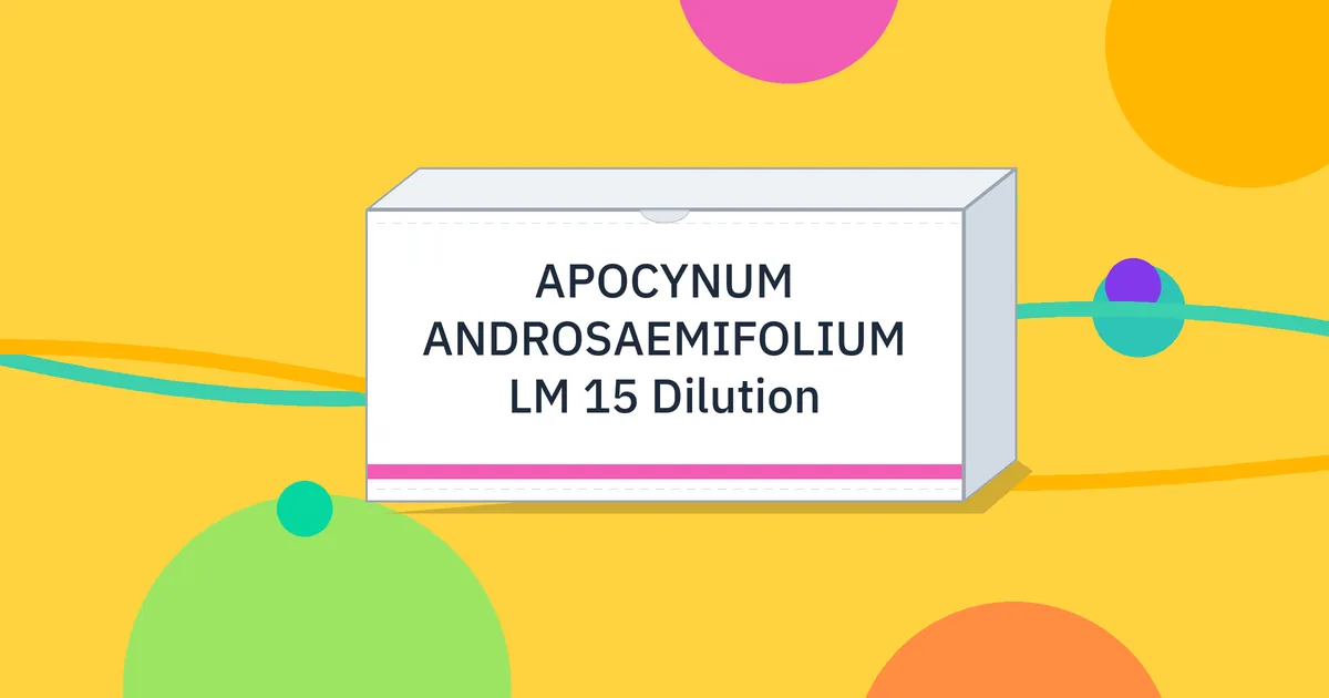 Symbolbild: Packung mit der Aufschrift APOCYNUM ANDROSAEMIFOLIUM LM 15 Dilution (PZN 13380292) – Verfügbarkeit und Bezug in Apotheken in Frankfurt am Main