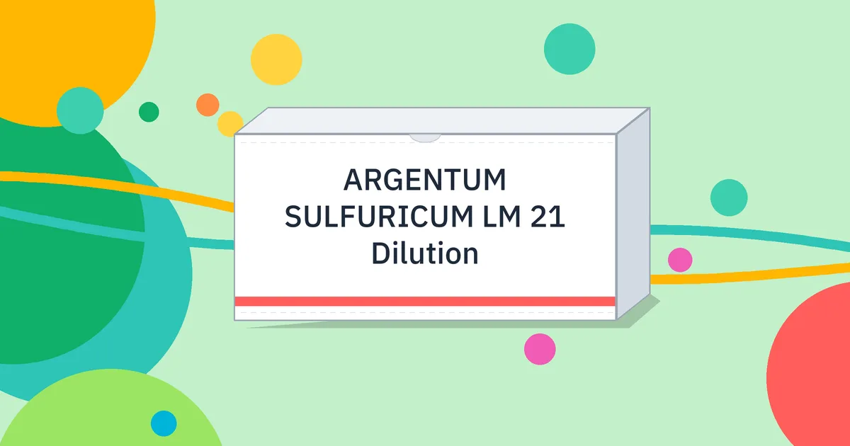 Symbolbild: Packung mit der Aufschrift ARGENTUM SULFURICUM LM 21 Dilution (PZN 12770134) – Verfügbarkeit und Bezug in Apotheken in Frankfurt am Main