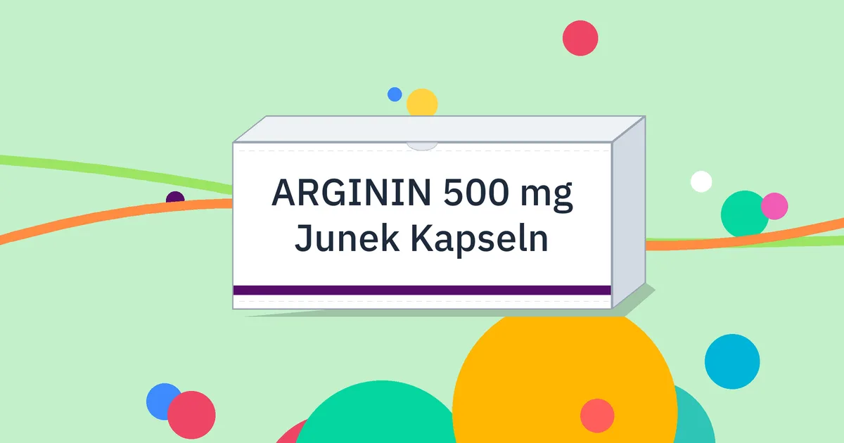Symbolbild: Packung mit der Aufschrift ARGININ 500 mg Junek Kapseln (PZN 10030717) – Verfügbarkeit und Bezug in Apotheken in Frankfurt am Main