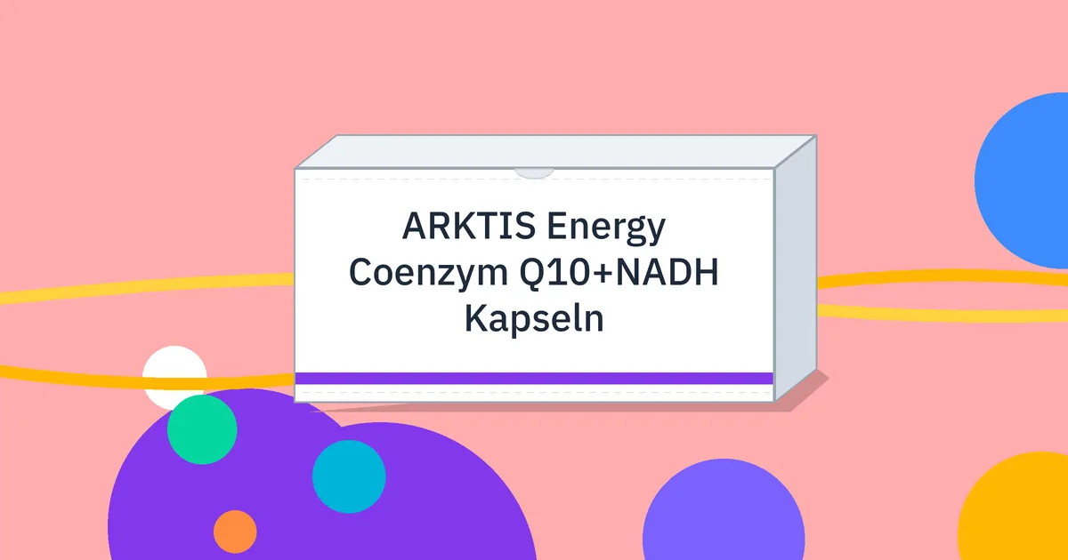 Symbolbild: Packung mit der Aufschrift ARKTIS Energy Coenzym Q10+NADH Kapseln (PZN 19167990) – Verfügbarkeit und Bezug in Apotheken in Frankfurt am Main