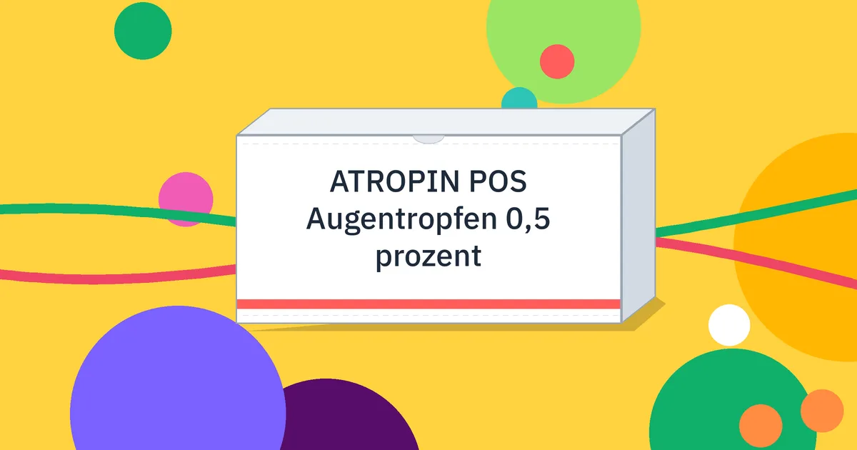 Symbolbild: Packung mit der Aufschrift ATROPIN POS Augentropfen 0,5 prozent (PZN 00828242) – Verfügbarkeit und Bezug in Apotheken in Frankfurt am Main