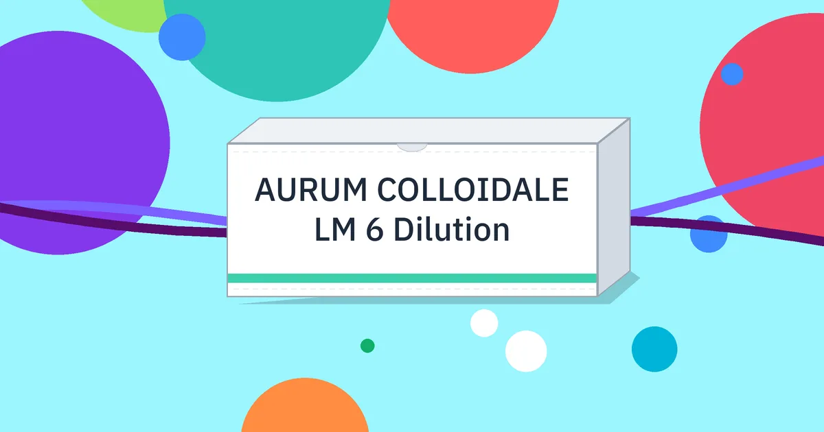 Symbolbild: Packung mit der Aufschrift AURUM COLLOIDALE LM 6 Dilution (PZN 12784142) – Verfügbarkeit und Bezug in Apotheken in Frankfurt am Main