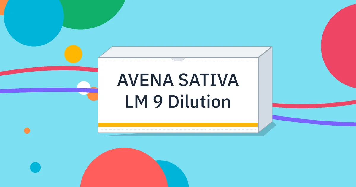 Symbolbild: Packung mit der Aufschrift AVENA SATIVA LM 9 Dilution (PZN 12786709) – Verfügbarkeit und Bezug in Apotheken in Frankfurt am Main
