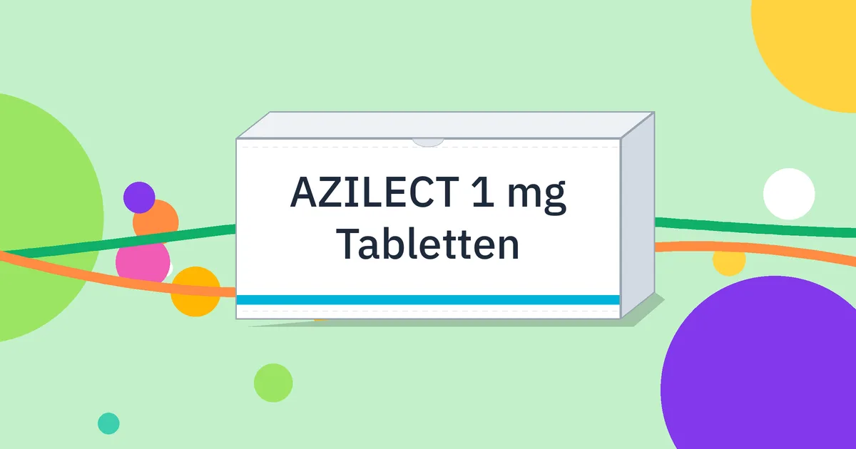 Symbolbild: Packung mit der Aufschrift AZILECT 1 mg Tabletten (PZN 10167586) – Verfügbarkeit und Bezug in Apotheken in Frankfurt am Main