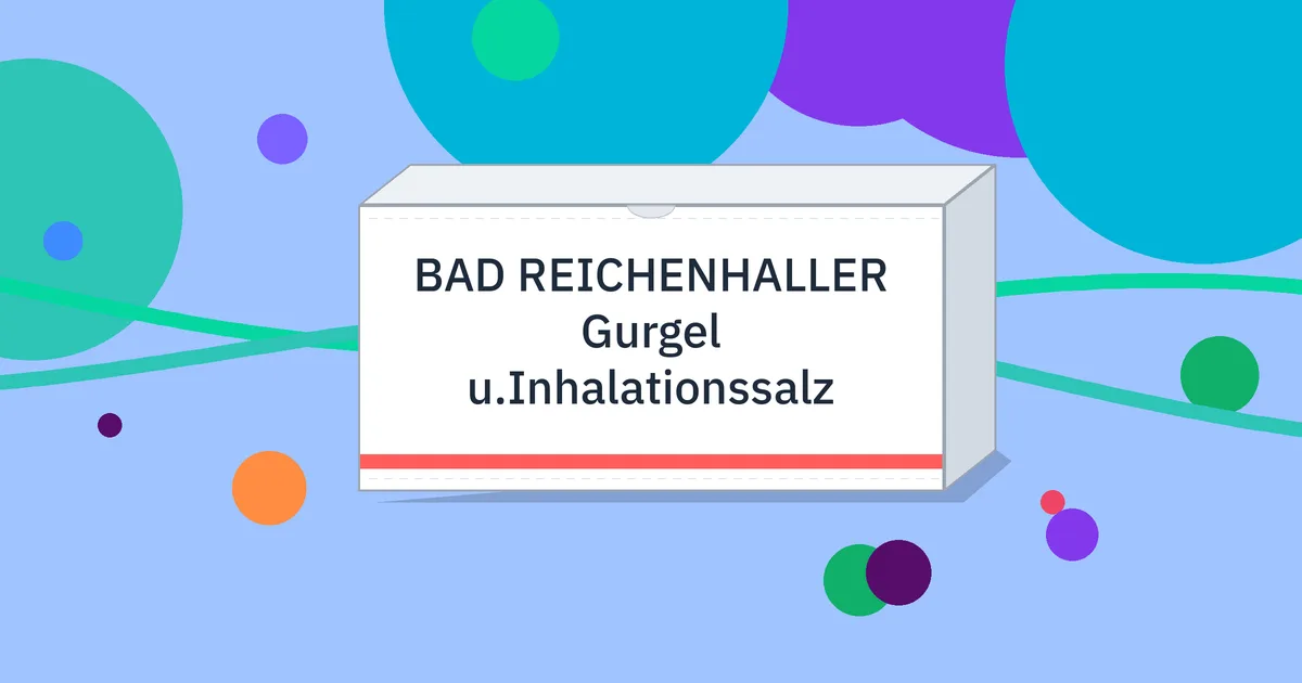 Symbolbild: Packung mit der Aufschrift BAD REICHENHALLER Gurgel u.Inhalationssalz (PZN 02239099) – Verfügbarkeit und Bezug in Apotheken in Frankfurt am Main
