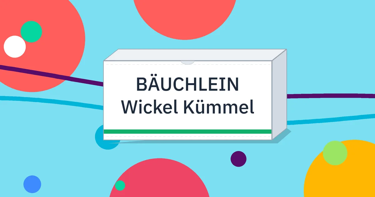 Symbolbild: Packung mit der Aufschrift BÄUCHLEIN Wickel Kümmel (PZN 19205354) – Verfügbarkeit und Bezug in Apotheken in Frankfurt am Main
