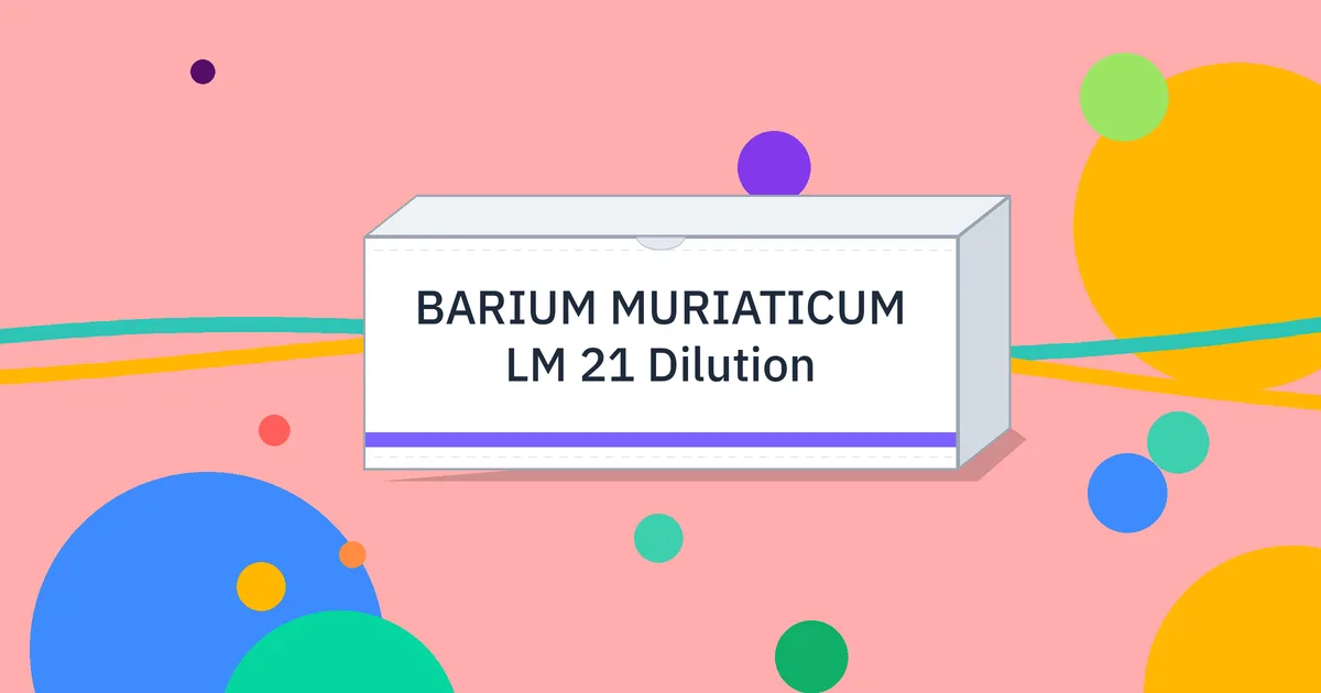 Symbolbild: Packung mit der Aufschrift BARIUM MURIATICUM LM 21 Dilution (PZN 12790390) – Verfügbarkeit und Bezug in Apotheken in Frankfurt am Main